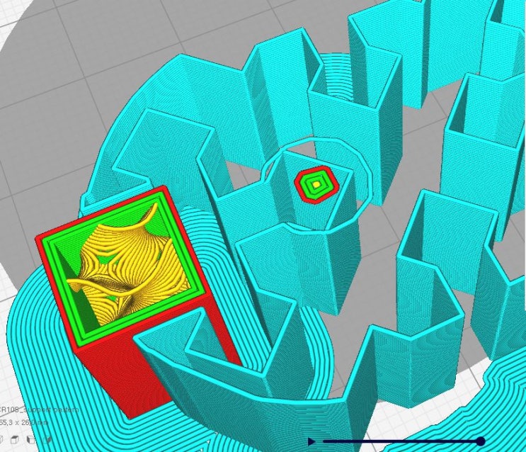 큐라(cura) support interface pattern 에 따른 출력물의 퀄리티 : 네이버 블로그