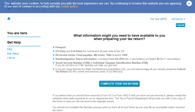미국 텍스 신고 Federal tax & State Tax | Form 1040NR(2018) : 네이버 블로그