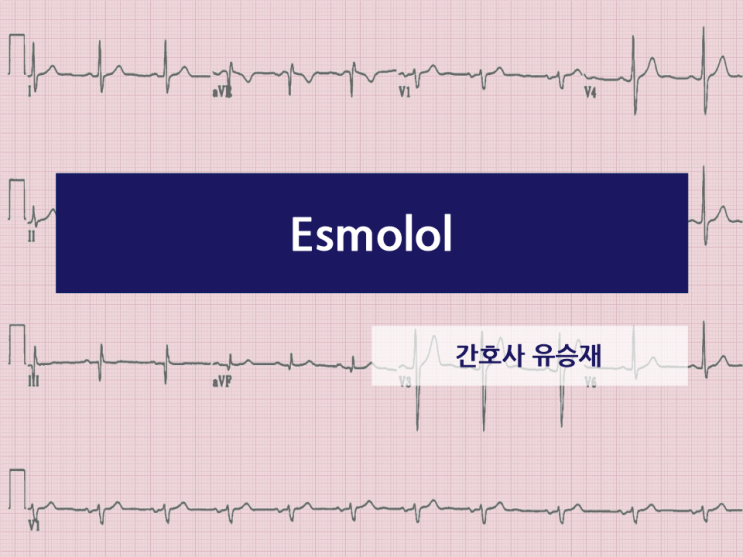 에스몰롤(Esmolol, Brevibloc) : 네이버 블로그