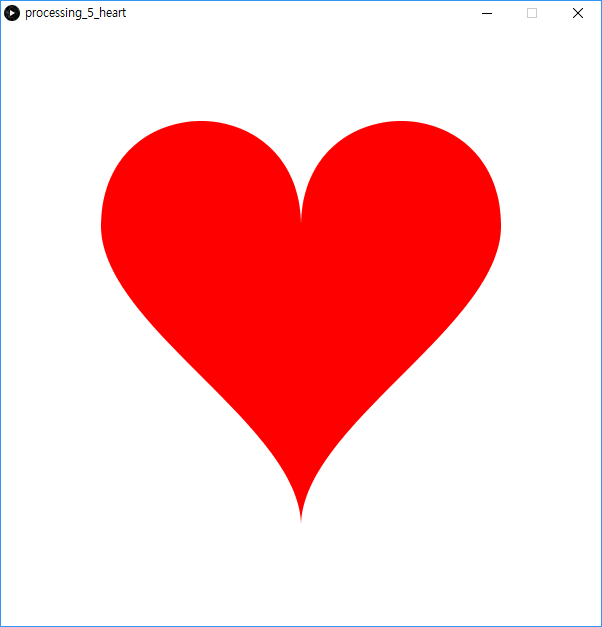 how to draw heart in processing