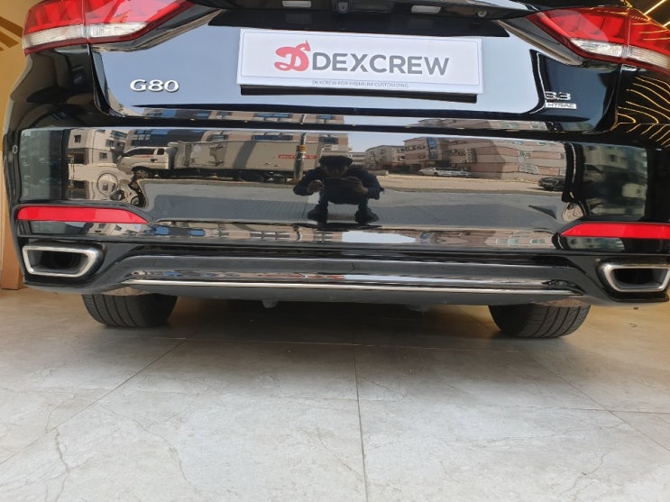 제네시스 DH G80 세단 리어 신형개조 , G80 스포츠 사이드스커트, 순정 파워트렁크, 카비스 후측방센서 BSA 튜닝 in 덱스크루 광주 광산 : 네이버 블로그