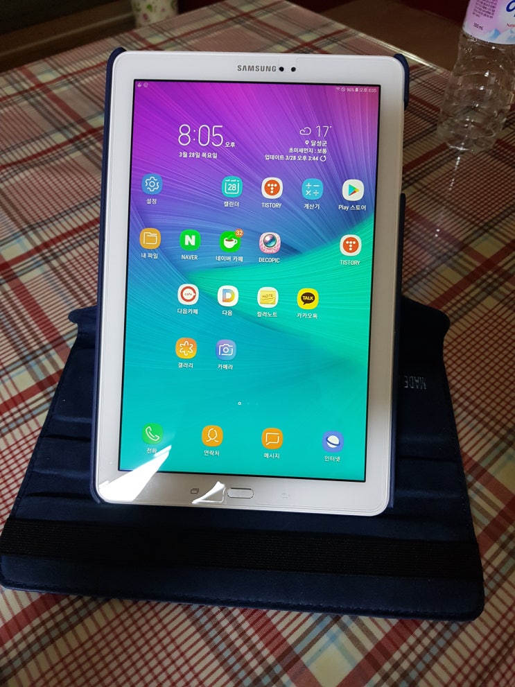 갤럭시탭 A6 SM-p585no 구입 /회전케이스 및 방탄유리필름 구입 : 네이버 블로그