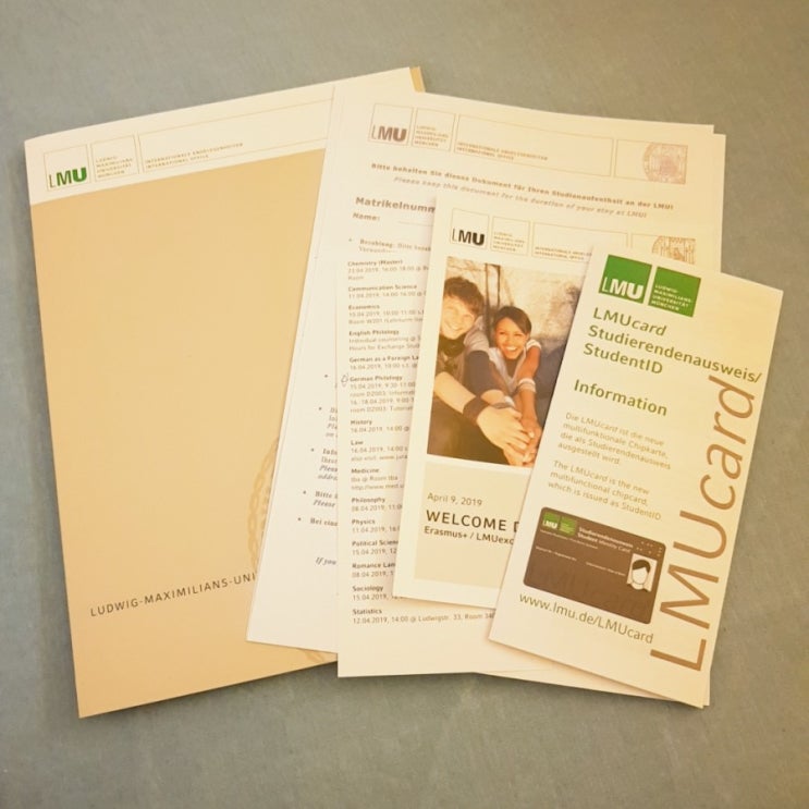 LMU 뮌헨대 교환학생 일기(03.26.~03.28.): 독일 공보험 TK 가입, Immatrikulation, Semster ...
