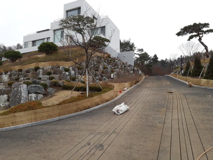 여주 대저택 진출입로 탄소길조성2편 동절기 안전한 운행은 Ces탄소섬유난방의 도로열선 스노우멜팅시스템으로 네이버 블로그