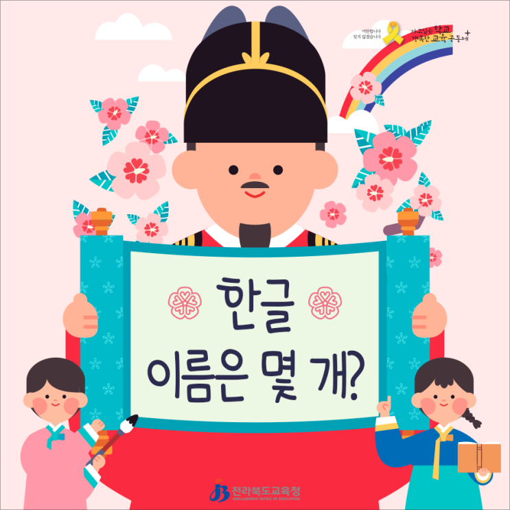 [한글날] 알고 싶은 한글 "한글 이름은 몇 개?"[전라북도교육청] : 네이버 블로그