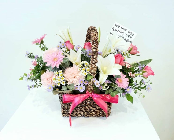 조리원 꽃바구니 주문건 입니다~ 전주꽃집 효자동꽃집 신시가지꽃집 전북도청근처꽃집 전주꽃집추천 전주예쁜꽃집 플로리스트1985