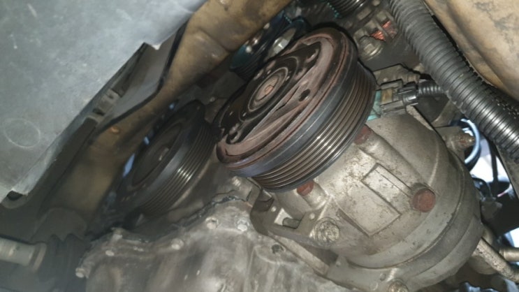 쉐보레토스카에어컨 컴프레셔교환에어콘가스주입미세누설점검전기장치정밀점검 부산북구구포동차수리에어콘플러싱전문점추천카센터바른차만들기소모품관리전문점부산양산김해자동차