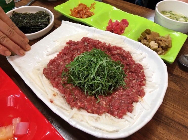 사상 맹여사 육전and육회 본점 육회 맛집 인정 👍🏻신랑도인정 네이버 블로그