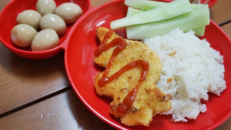하림 용가리 치킨까스 귀여운 공룡모양 아이반찬 네이버 블로그