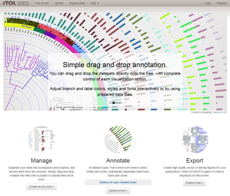 [Tool] 웹 기반 계통수 시각화 도구: Interactive Tree of Life - iTOL v4 : 네이버 블로그