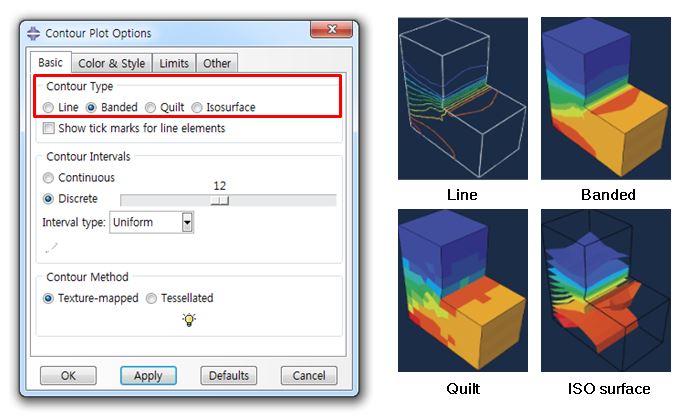 ABAQUS Visualization Module에서의 Contour Type Option : 네이버 블로그