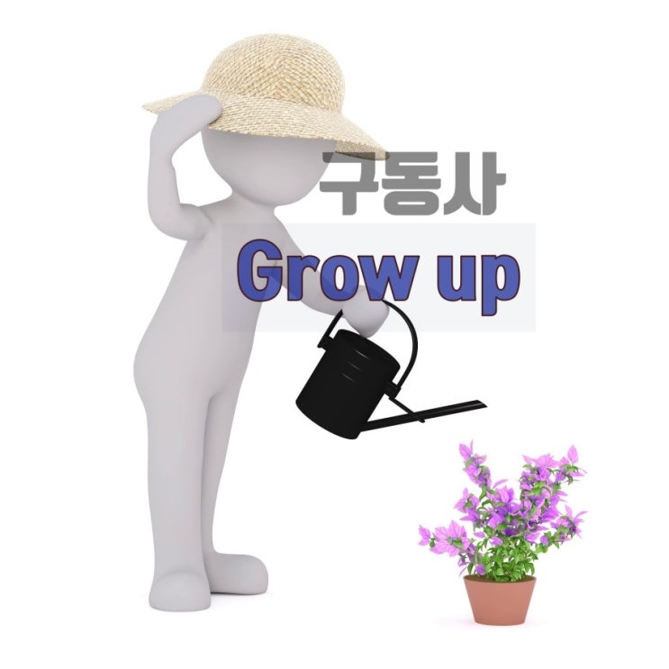 [영어 공부의 핵심 구동사(句動詞, Phrasal Verb) 배우기] grow up : 네이버 블로그