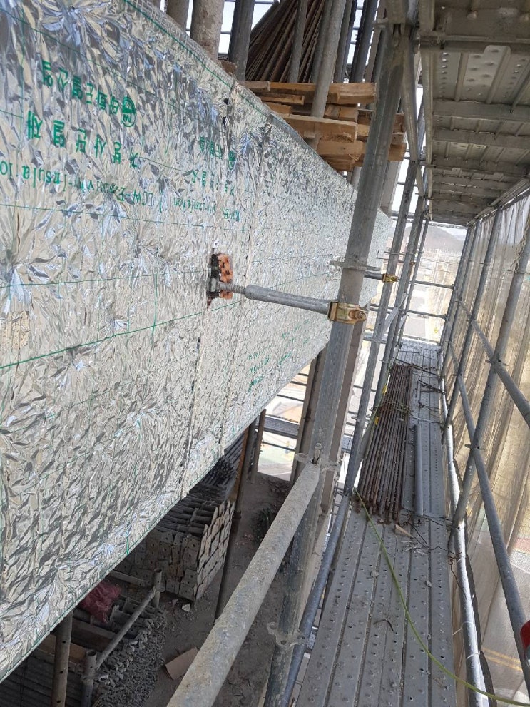 외벽단열 은박저방사단열재 50T 경기도현장 납품시공사례 : 네이버 블로그