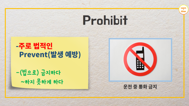 #금지하다 뉘앙스 차이- Prohibit, Forbid, Ban, Inhibit #영어단어 #유의어 : 네이버 블로그