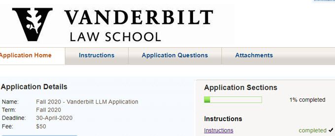 Vanderbilt Law School LL.M 2020 프로그램 지원 관련 정보 : 네이버 블로그