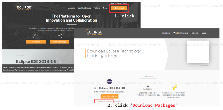 [DAY2] ★ Eclipse(이클립스)설치, 환경설정 및 첫번째 프로젝트 : 네이버 블로그