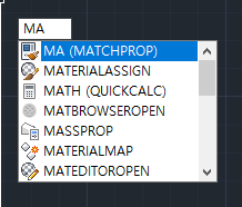 오토캐드 특성복사(속성복사) MA-Matchprop : 네이버 블로그