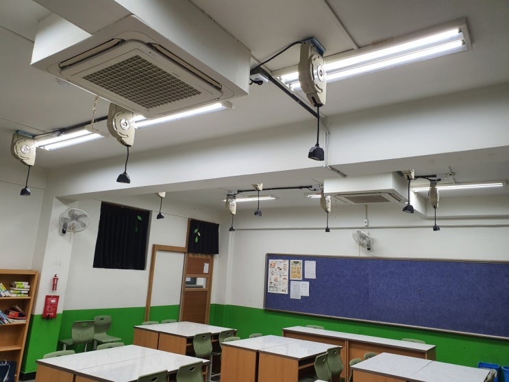 과학실 천정형 전선릴 반자동전선릴 인헌고등학교 창의융합형 과학실험실 현대화 사업 네이버 블로그
