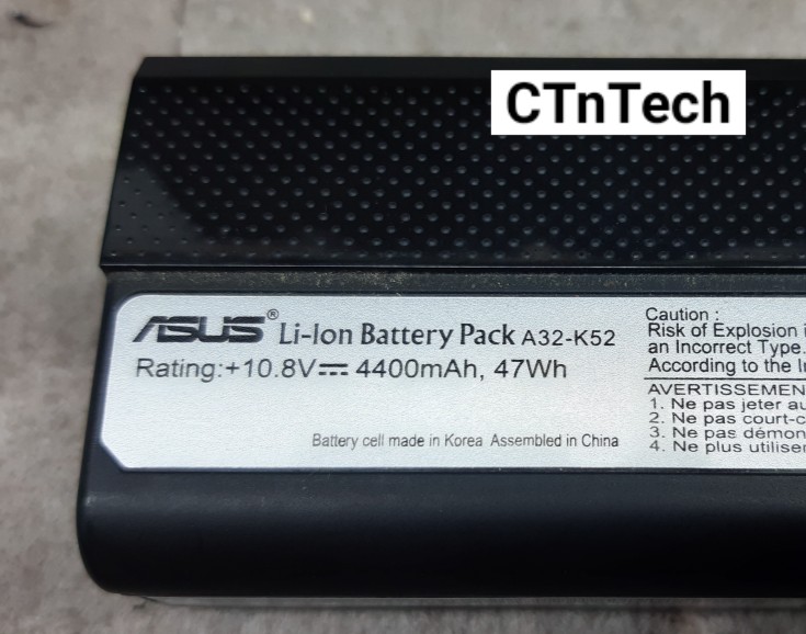 ASUS노트북 배터리 A32-K52 모델 개인고객용 재생 및 용량 업그레이드 - 비타캠핑 회원 : 네이버 블로그