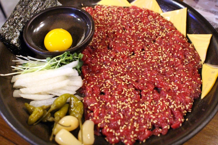 대전 관평동 맛집 아삼육회 소소하게 차돌박이랑 육회 파티♡ 네이버 블로그
