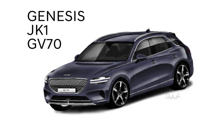 2021 제네시스 GV70 예상도 / 2020 GENESIS JK1 GV70 Rendering : 네이버 블로그