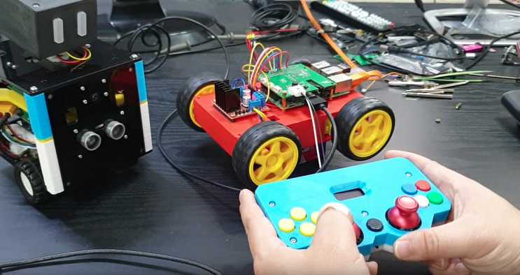 라즈베리파이(Raspberrypi) 파이썬(Python)으로 게임패드, 조이스틱(GamePad, Joystick) 사용하기 #2 ...