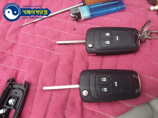 쉐보레 크루즈 리모컨 버튼 파손으로 케이스 교체 안산 차 키 수리 화성 폴딩키 열쇠 고장 났을 때 네이버 블로그