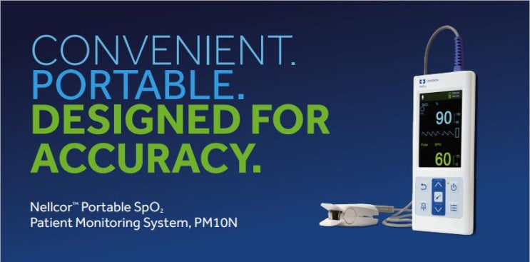 Covidien Nellcor Portable SpO2 Patient Monitoring System Pulse Oximeter ...