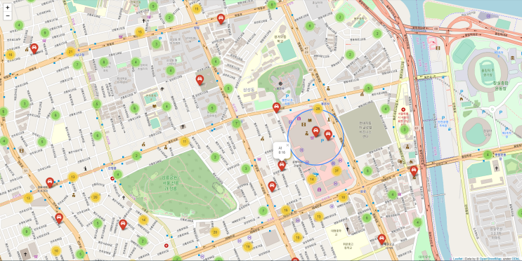 Python Package Folium : 네이버 블로그