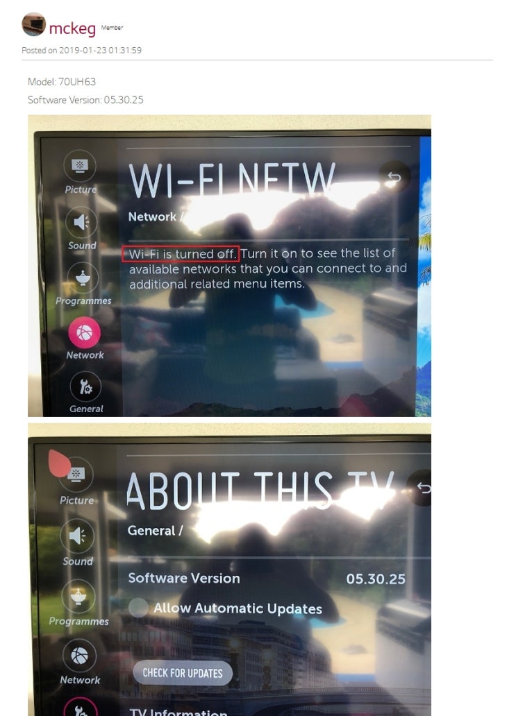 LG 스마트TV WIFI 불량 : 네이버 블로그