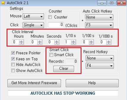 오토클릭 V 2.1 (Auto Click V 2.1) - 자동클릭, 온라인교육 실행 등등 : 네이버 블로그