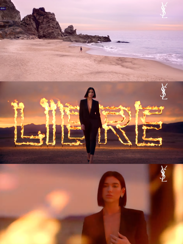 Dua Lipa - Free (Looped) - Yves Saint Laurent 'Libre' (입생로랑 광고 음악 ...