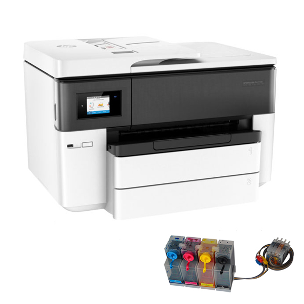 HP 오피스젯 프로 7740 잉크젯 복합기 G5J38A + 레이 무한잉크 공급기 720 ml, 혼합 색상 : 네이버 블로그