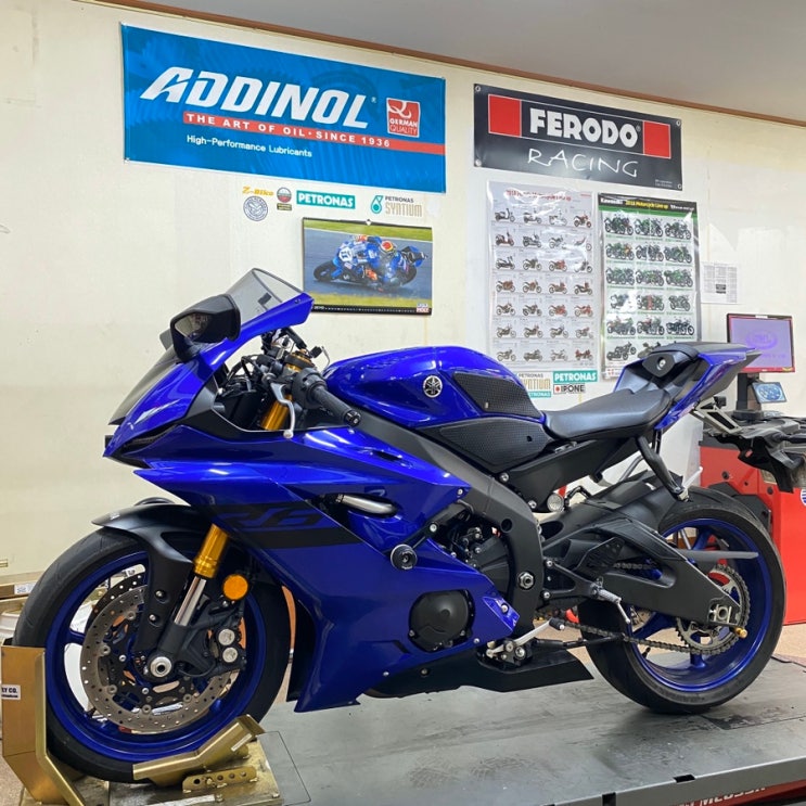 야마하 Yzf R6 피렐리 디아블로 로쏘코르사2 180120 세트 타이어 교환작업 입니다 알식스 대구오토바이
