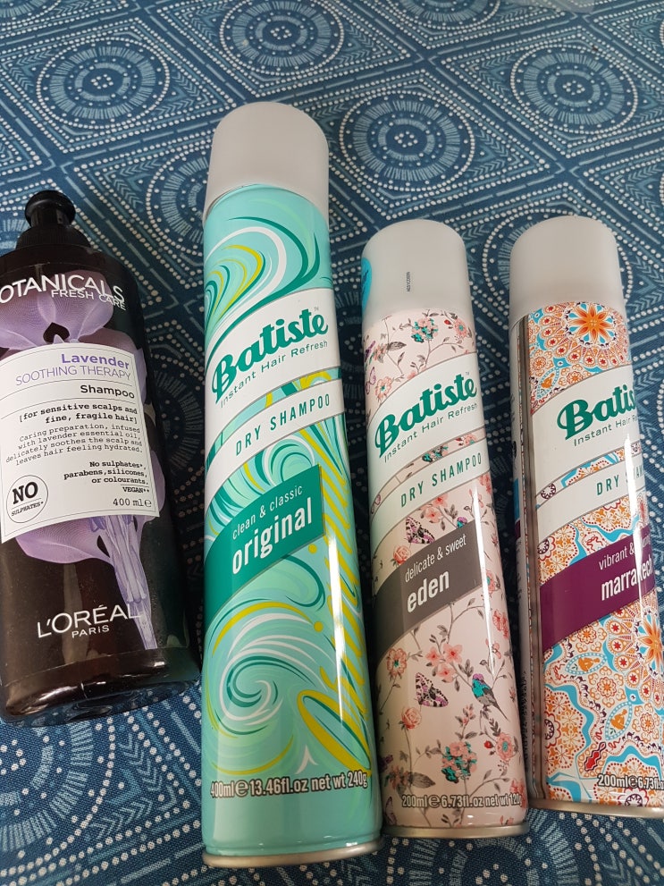 Batiste 드라이샴푸/ 로레알 Botanicals fresh care lavender soothing therapy ...