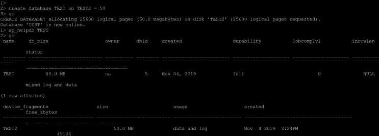 [sybase] data and log 분리하기. : 네이버 블로그