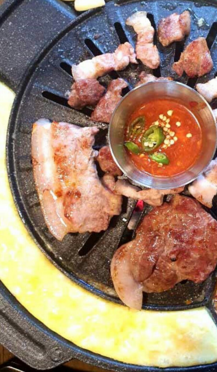 대전 상대동 고깃집 대전 유성구 돼지고기 유성온천 고깃집 쫀득 육즙 터지는 돼지고기 맛집 제주도세기있수다 후기 점심