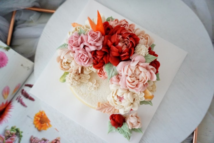 진주사천앙금플라워떡케이크 : 네이버 블로그