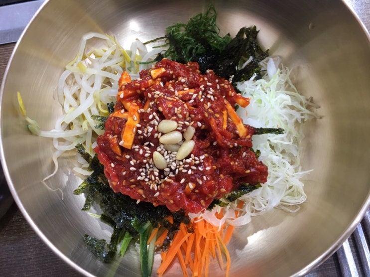 공주 금성동공산성 시장정육점식당 알밤육회비빔밥 맛집🌰 메뉴 및 가격 놀라운 토요일 방영 네이버 블로그