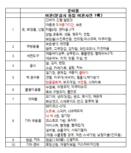 사이판 한달살기 준비물 : 네이버 블로그