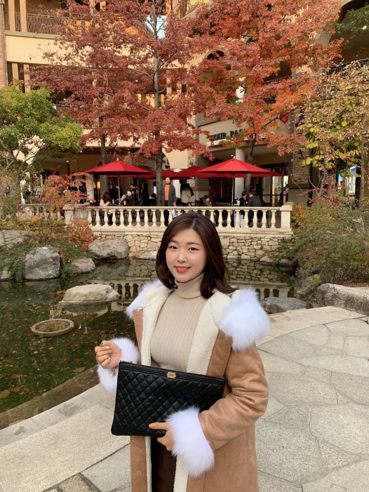 듀엘 아울렛 세일 무스탕 코트 70 가격 신세계 시흥 프리미엄 쇼핑 착용샷 네이버 블로그