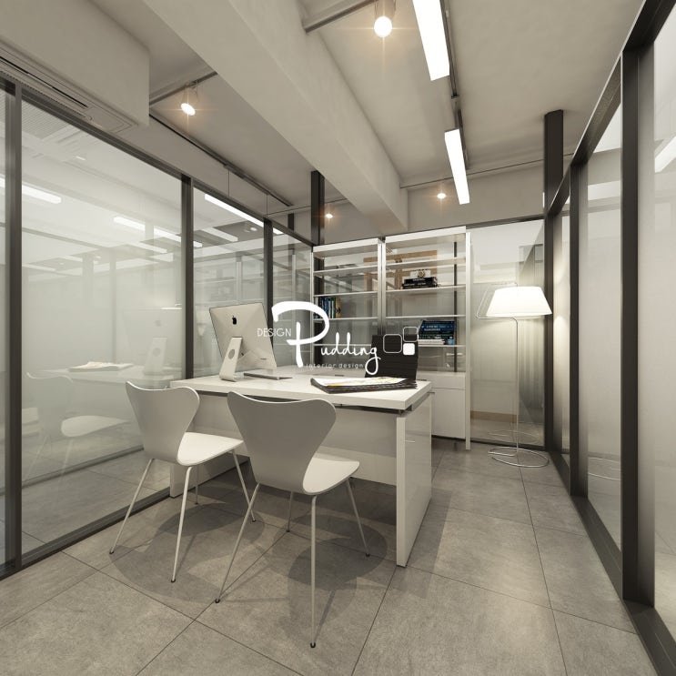 [업무/오피스] 사무실 인테리어 디자인 도면 설계 (평면도,3D투시도) 디자인푸딩 : 네이버 블로그