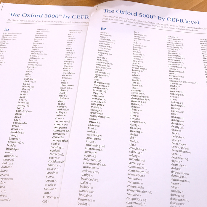 [Word lists] Oxford Learner's 3000 and 5000 단어 : 네이버 블로그