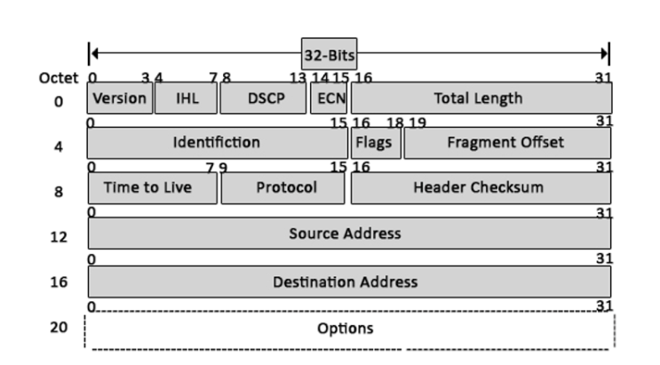 IP version 4 - Packet Header의 구조 : 네이버 블로그