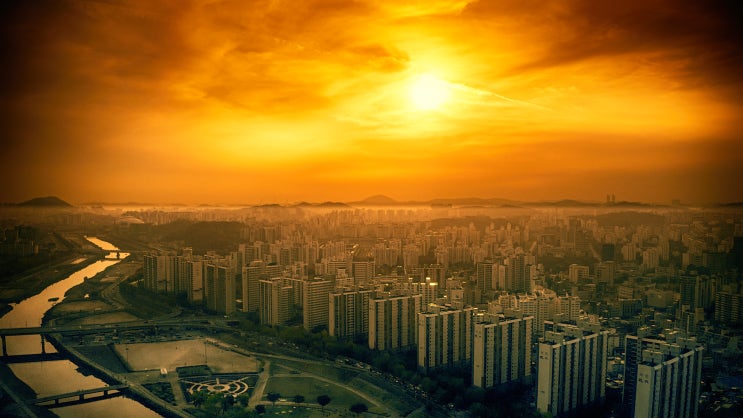 [4K HDR] The Red Sky in the Flaming Sunset : 네이버 블로그