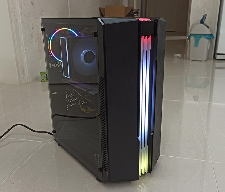 RGB 튜닝 효과 만점! 3RSYS S450 BLACK 케이스 써보니.. : 네이버 블로그