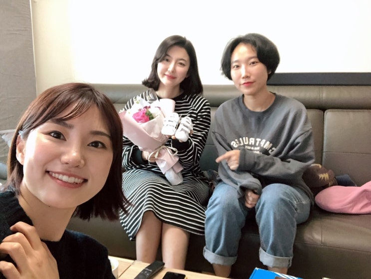 밍이일기 임신 5주 8주차때 임신초기 몸의 반응 그리고 이모들의 서프라이즈 네이버 블로그
