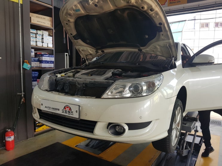 르노 삼성 SM5 L43 CVT미션, 미션과열로 인한 미션소음,미션슬립,변속충격,미션고장예방, 택시용 대용량쿨러 와 혜주파 써모밸브 장착 작업 -수원 화성 동탄 병점 오토 ...