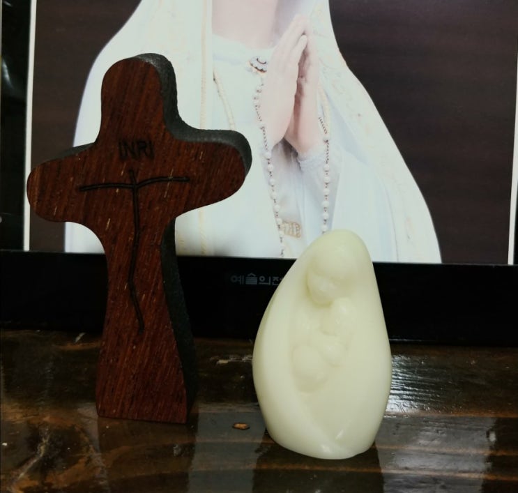 [성모 마리아] 나무 십자가와 야광 마리아상 입니다 네이버 블로그