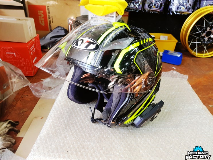 KYT 헬멧 SENA, 세나 30K 장착... 그리도 SP커넥트 S10+ 케이스 판매 : 네이버 블로그